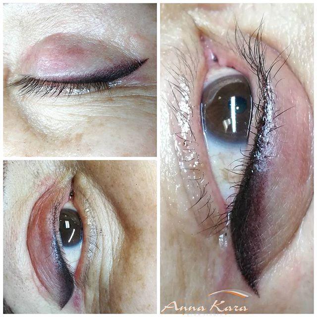 Eyeliner Right After The Procedure Permanent Makeup San Diego